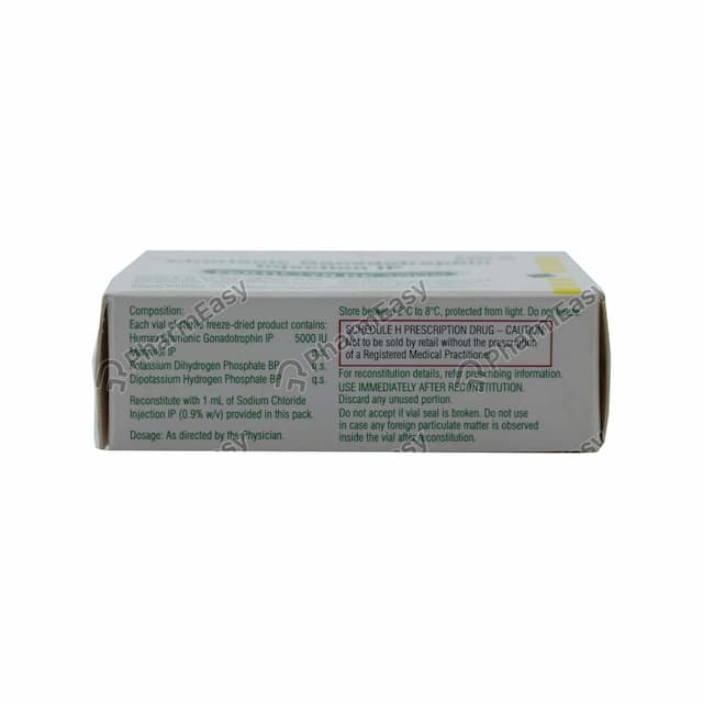 Fertigyn Hp 5000 IU Injection (1): Uses, Side Effects, Price, Dosage ...