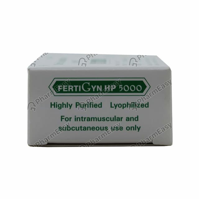 Fertigyn Hp 5000 IU Injection (1): Uses, Side Effects, Price, Dosage ...