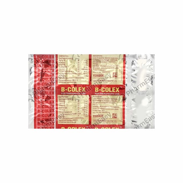 Buy B Colex Strip Of 10 Capsules Online at Flat 18% OFF | PharmEasy