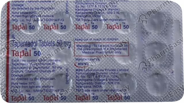 Tapal 50 MG Tablet (15): Uses, Side Effects, Price, Dosage ...